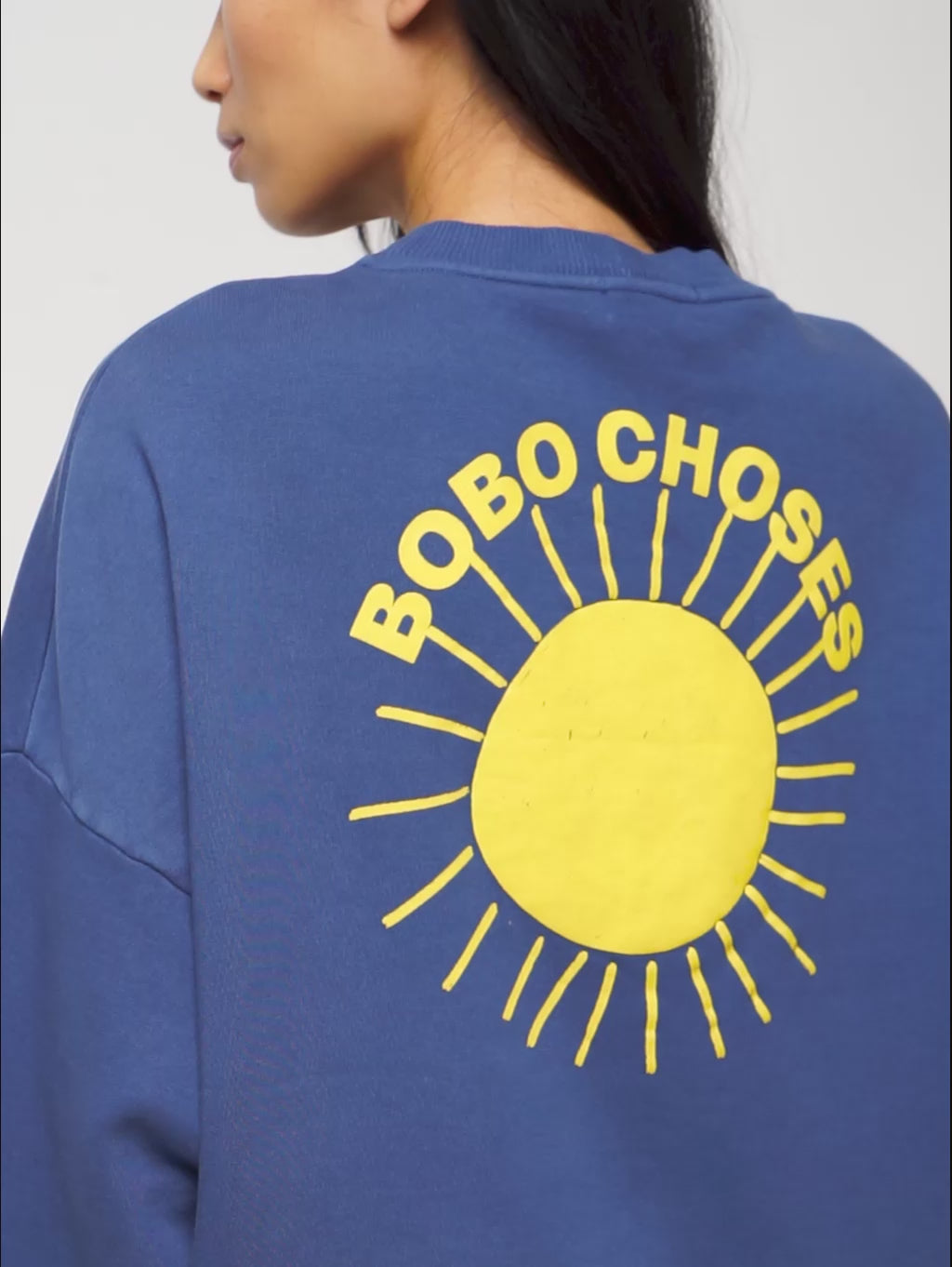 Navy Blue 'Sun' Sweatshirt | Bobo Choses